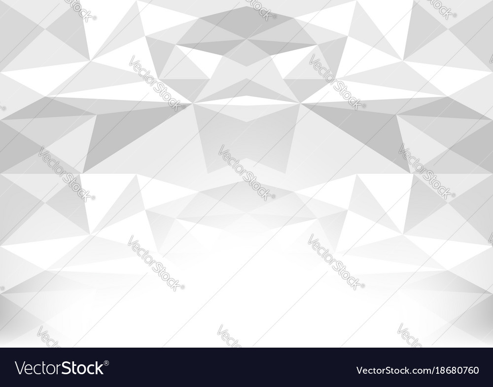 Gray and white color polygon abstract background Vector Image Gray and white color polygon abstract background Vector Image