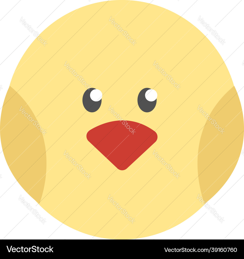 Little yellow chick on a white background Vector Image