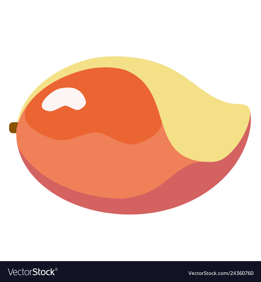 Mango flat simple Royalty Free Vector Image - VectorStock