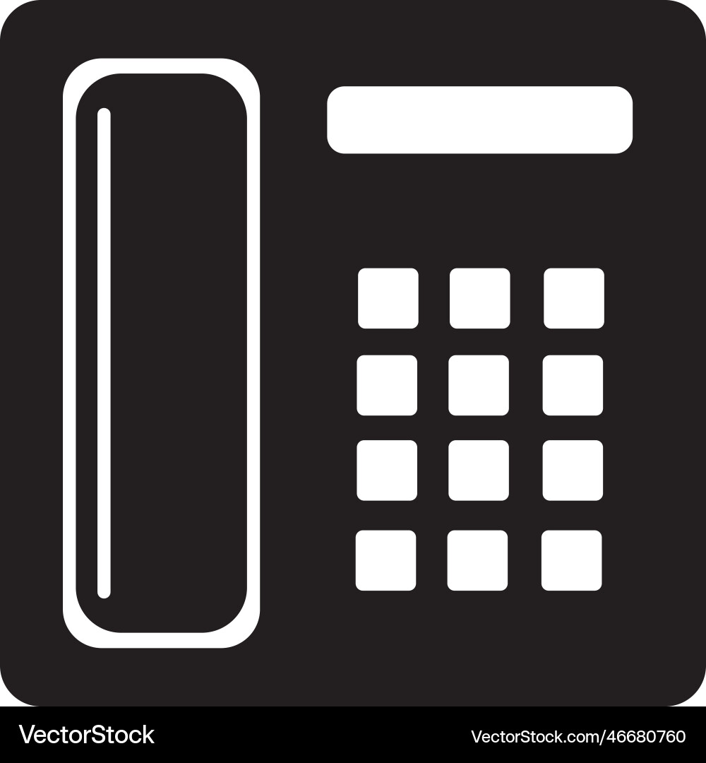 Telephone logo Royalty Free Vector Image - VectorStock