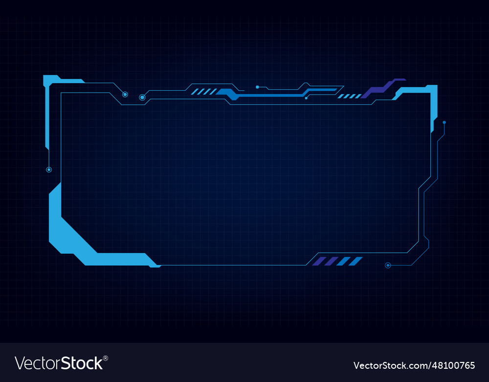 Abstract hud ui gui future futuristic screen Vector Image Abstract hud ui gui future futuristic screen Vector Image