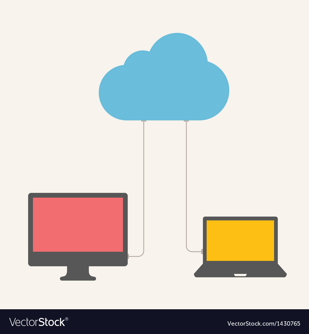 Cloud service Royalty Free Vector Image - VectorStock