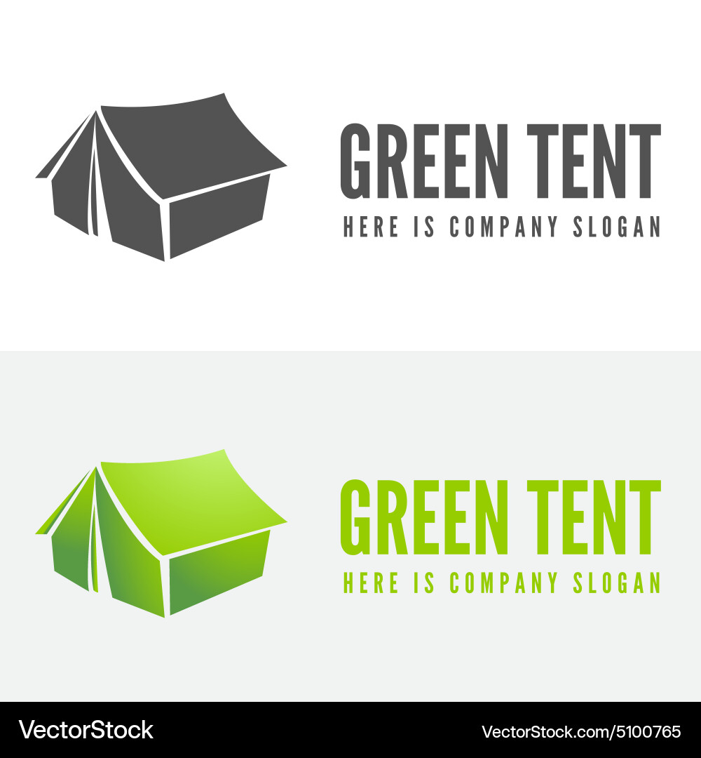 Modern camp badge logo emblem and logotype Vector Image