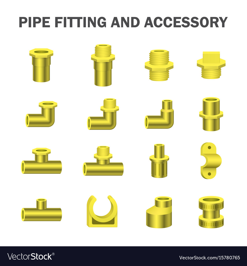 Pipe fitting Royalty Free Vector Image - VectorStock