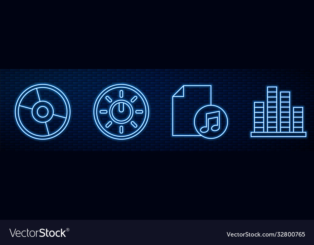 Set line music book with note cd or dvd disk Vector Image Set line music book with note cd or dvd disk Vector Image