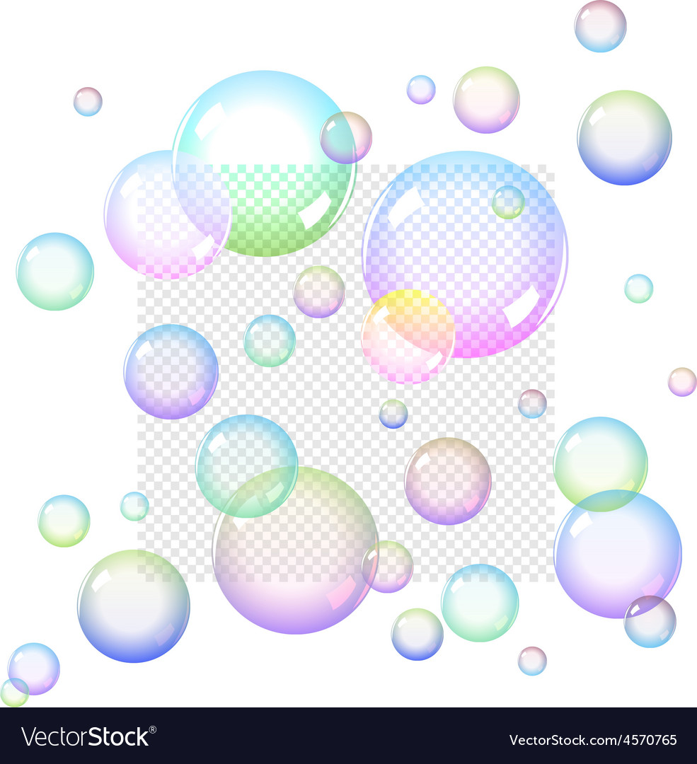 Soap bubbles Royalty Free Vector Image - VectorStock