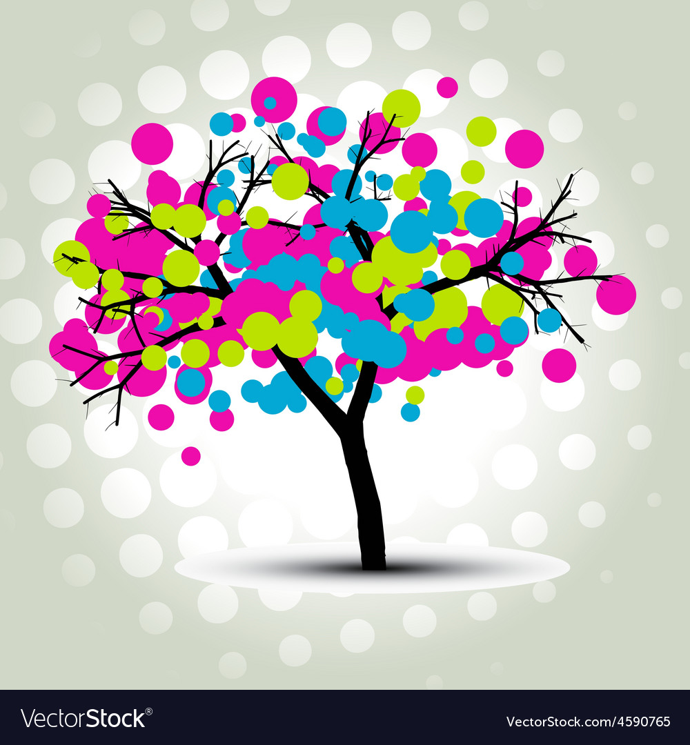 Stylish tree Royalty Free Vector Image - VectorStock