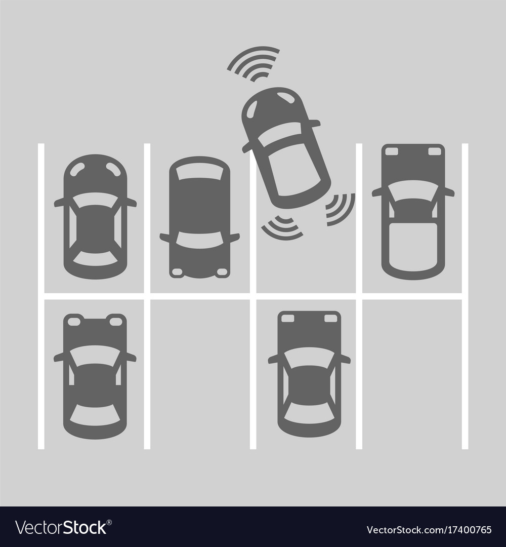 Top view parking lot Royalty Free Vector Image Top view parking lot Royalty Free Vector Image