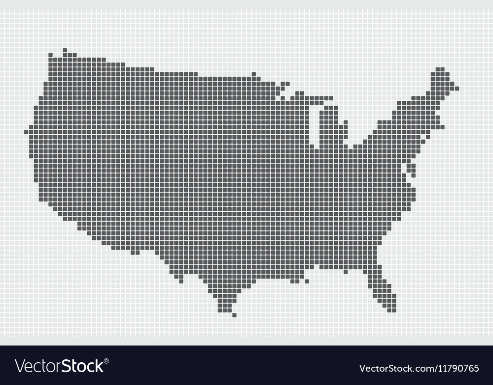 Usa map Royalty Free Vector Image - VectorStock
