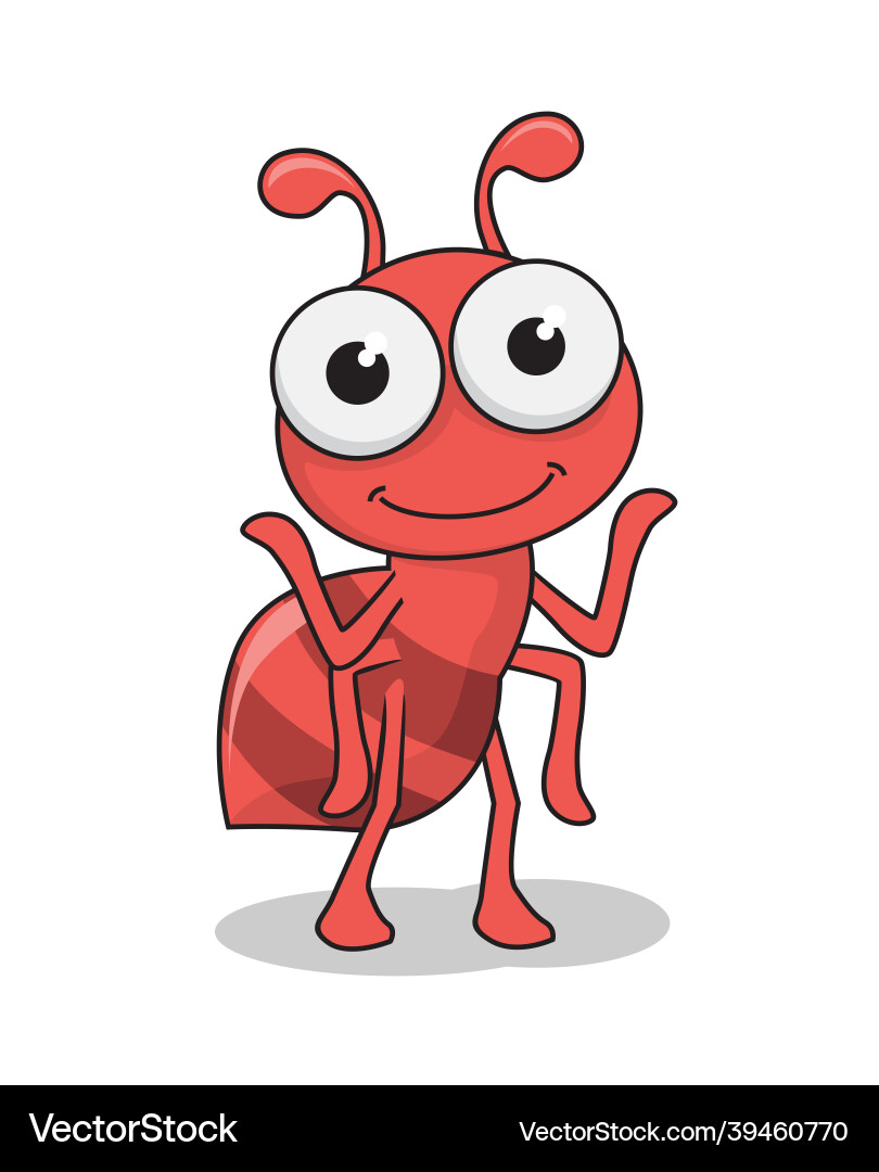 Ant cartoon cute insect animals image Royalty Free Vector