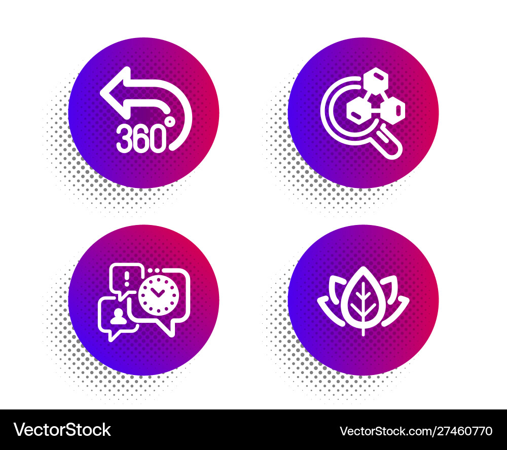 Chemistry lab 360 degrees and time management Vector Image