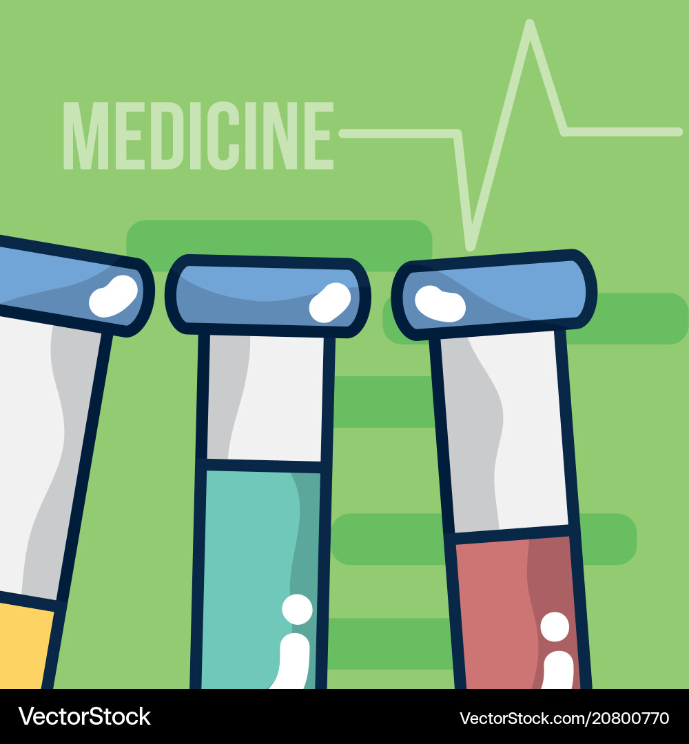Medicine equipment cartoons Royalty Free Vector Image