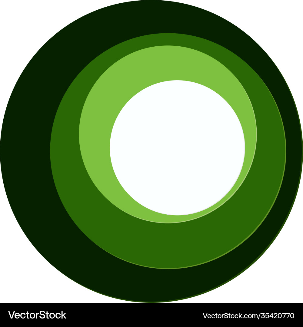 Round palette four colors on a white Royalty Free Vector