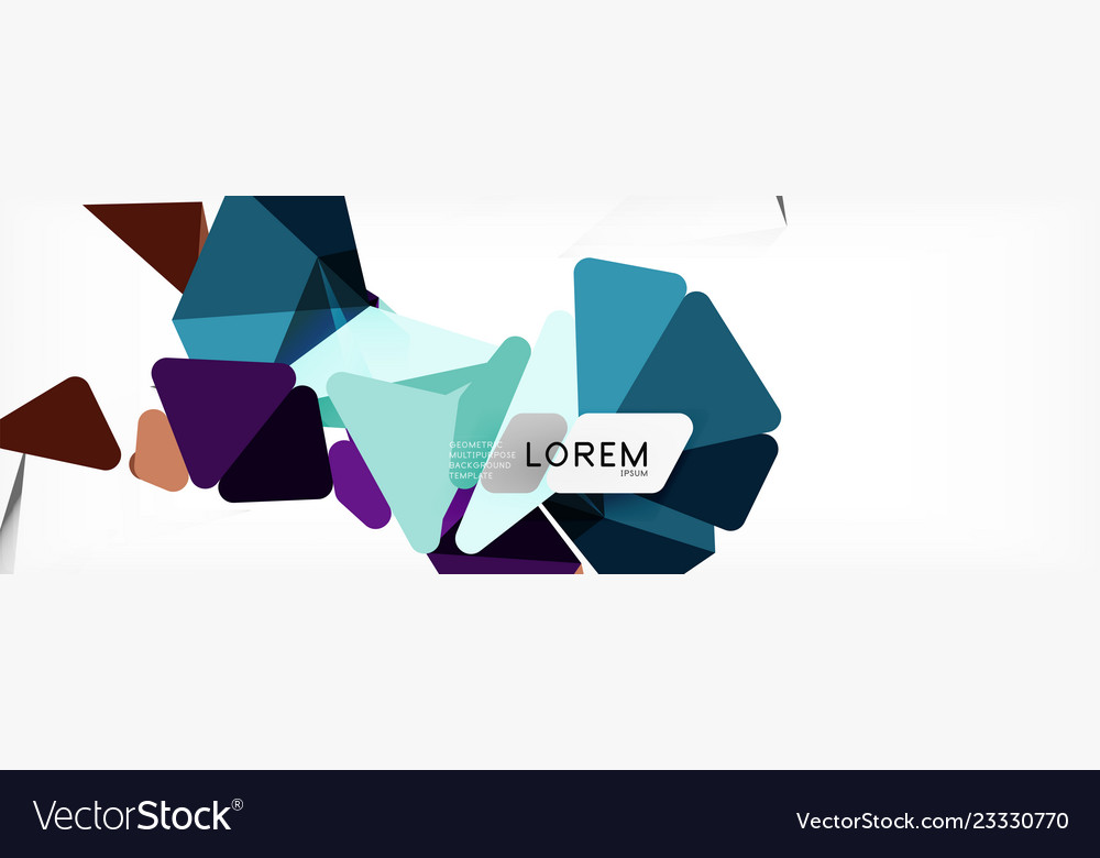 Science background abstract triangle pattern Vector Image