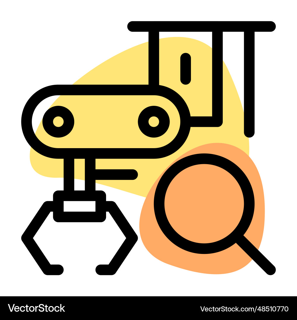 Searching parts for a manufacturing unit Vector Image