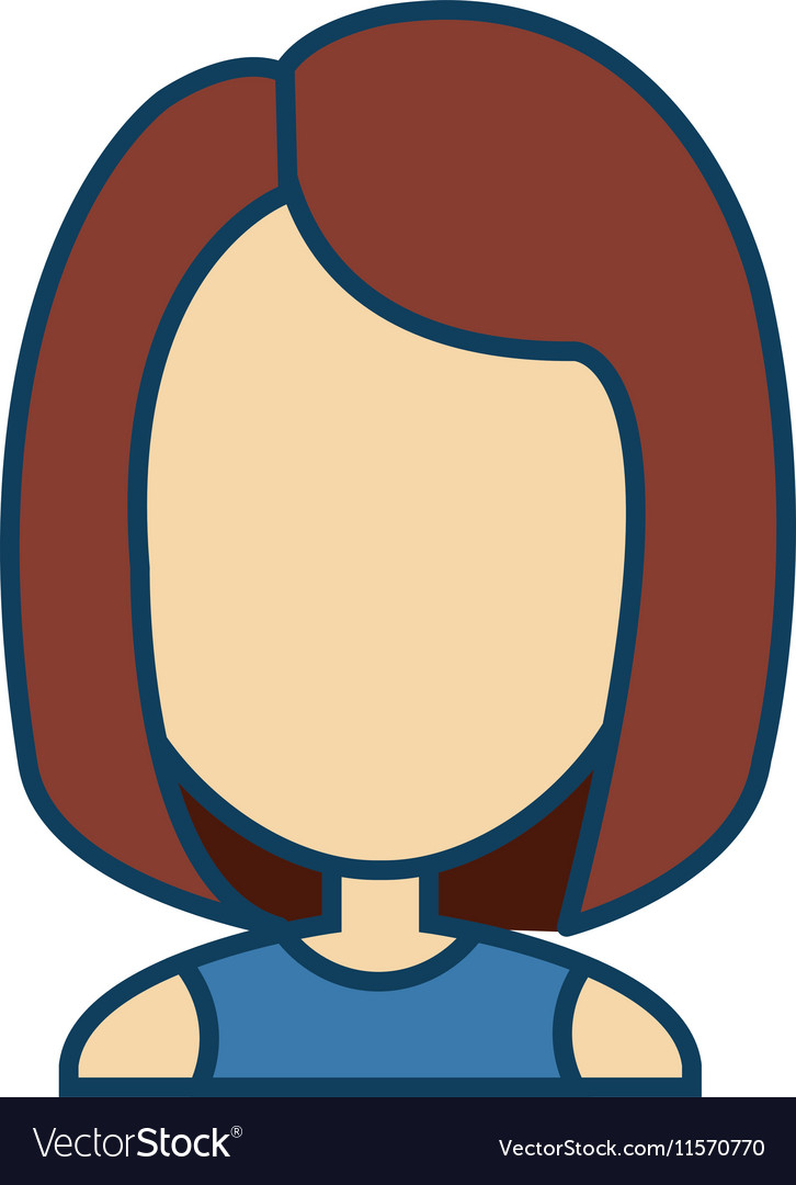 Woman female avatar character Royalty Free Vector Image
