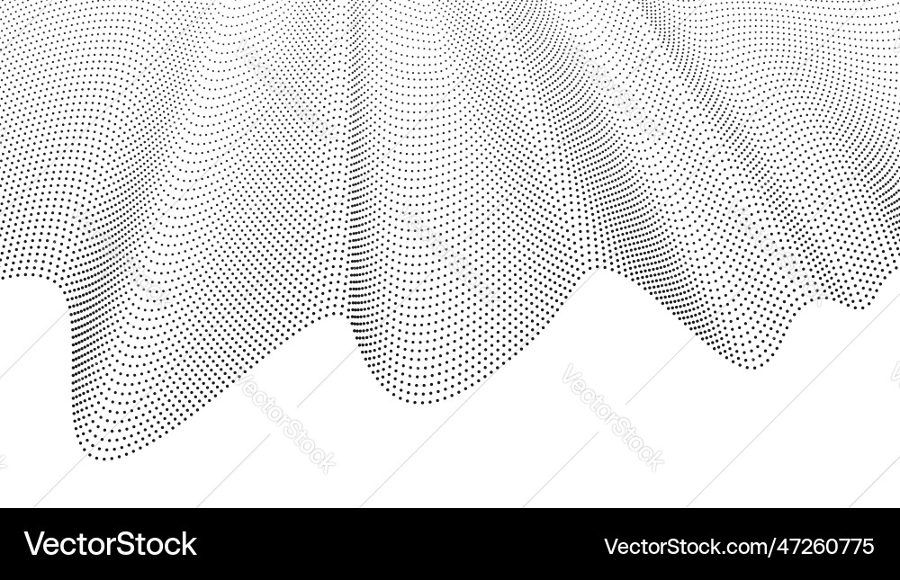 Dotted abstract pattern halftone effect Royalty Free Vector