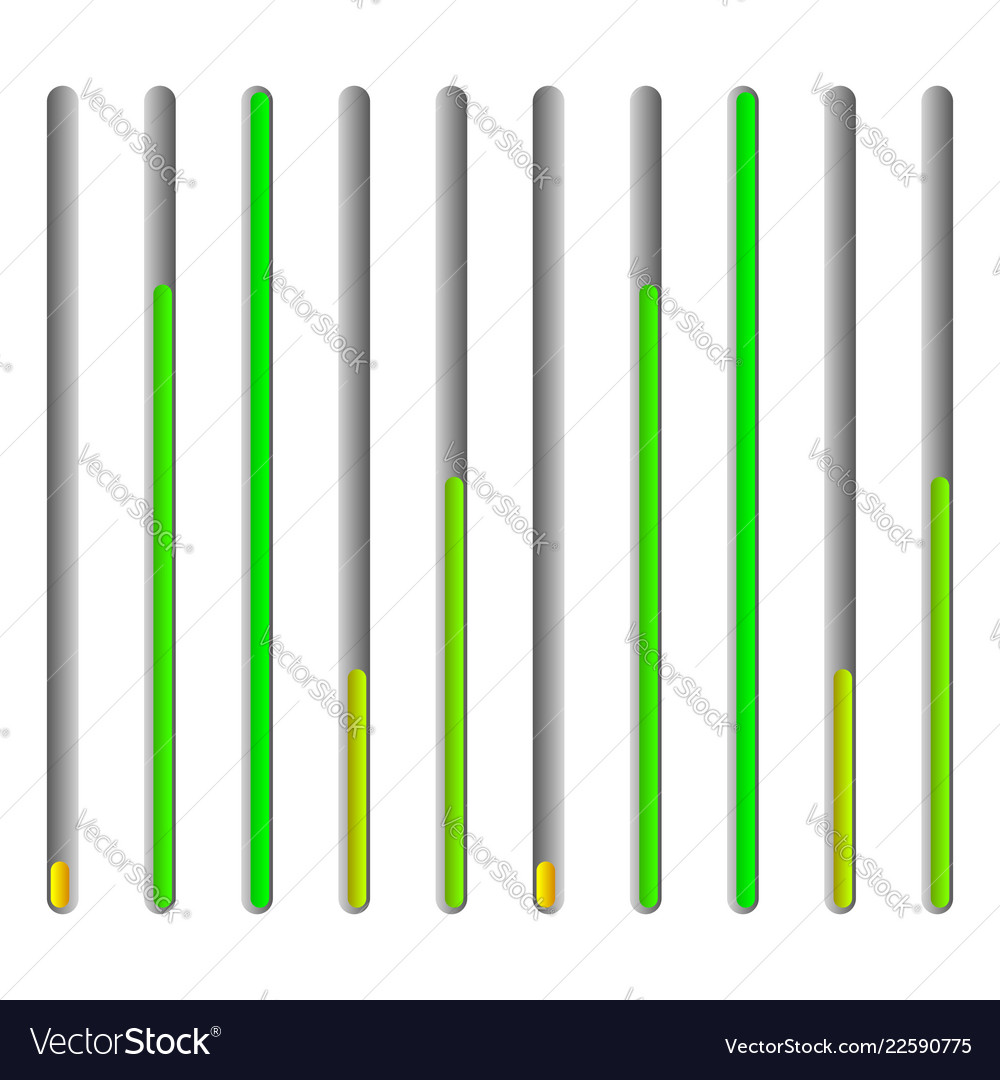 Eq - equalizer or generic level indicator ui Vector Image