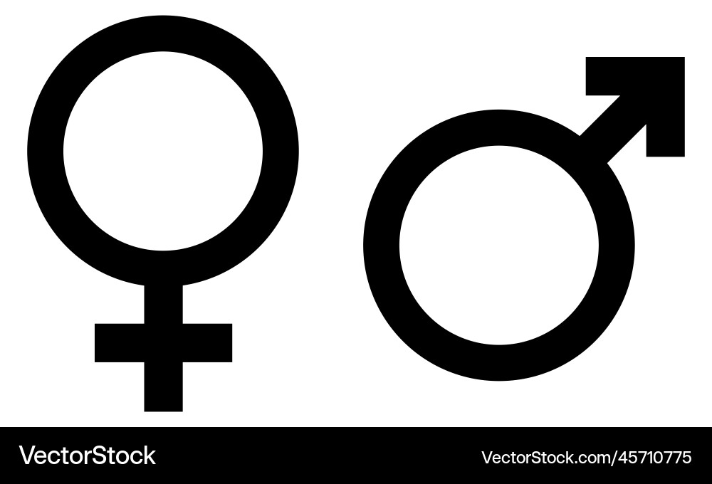 Gender symbols design can use for web and mobile Vector Image