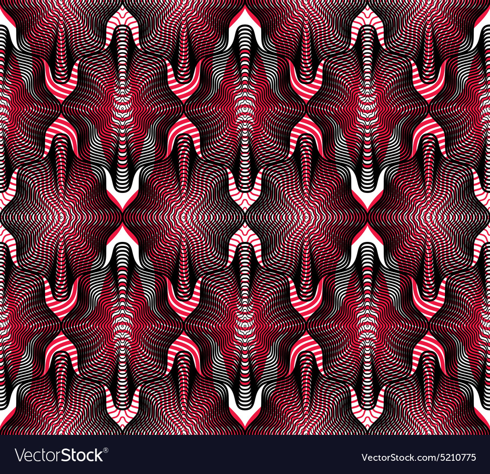 Geometric colorful stripy overlay seamless pattern