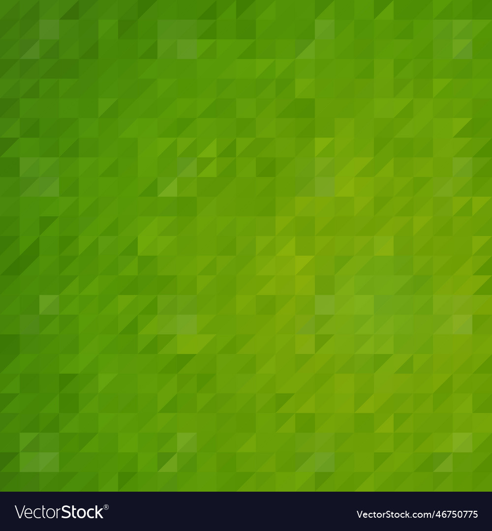 Green triangular background polygonal style Vector Image