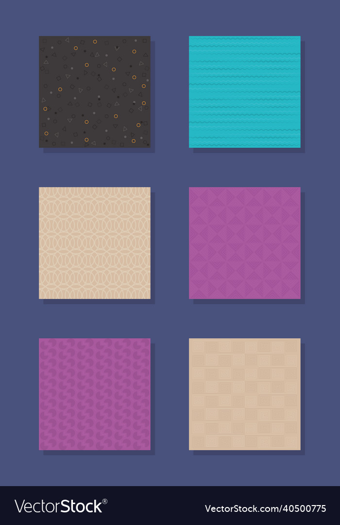 Patterns designs collection Royalty Free Vector Image