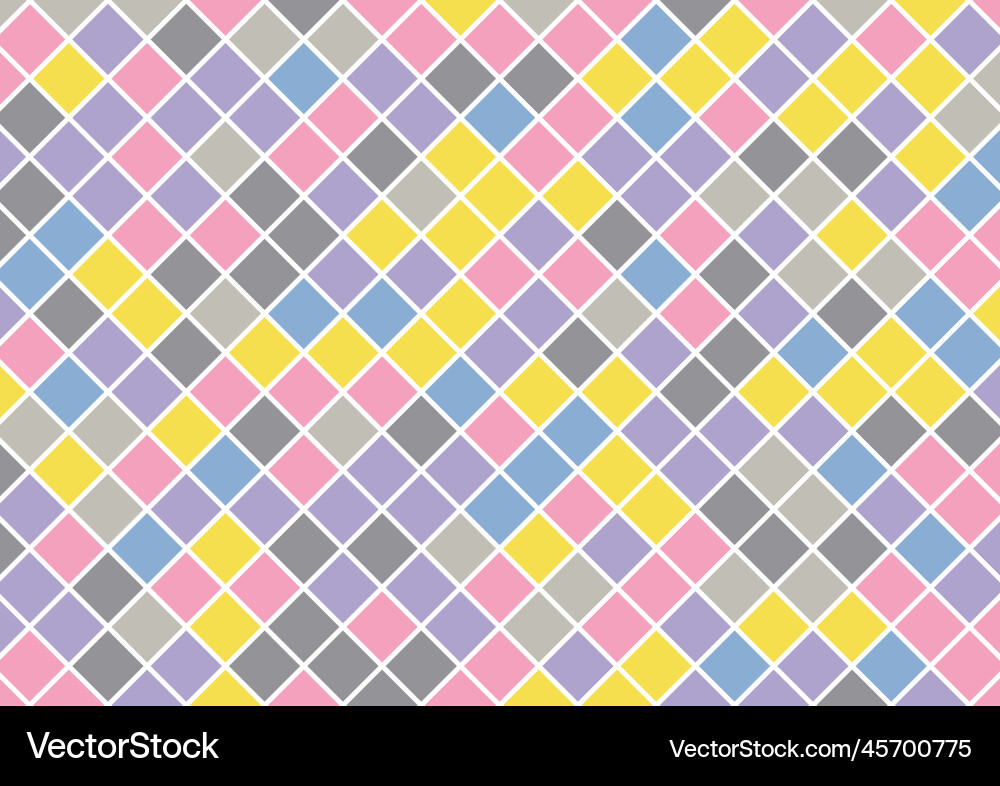 Random cute colorful square pastel color Vector Image