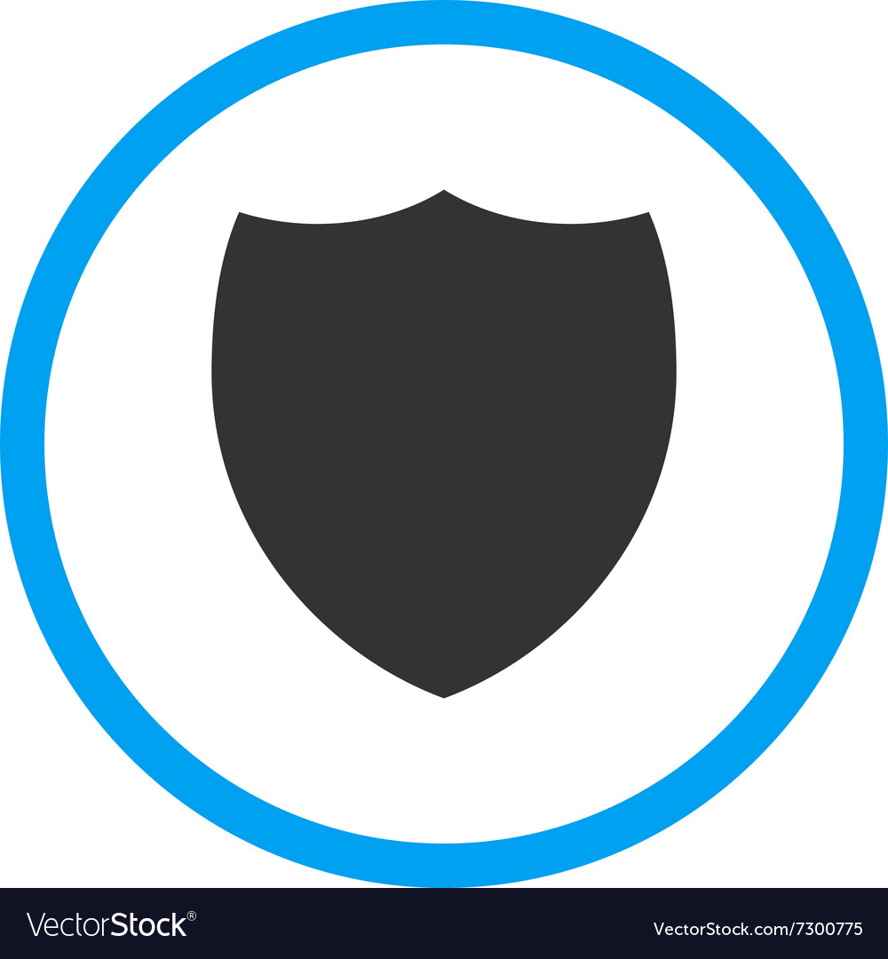 Shield flat icon Royalty Free Vector Image - VectorStock