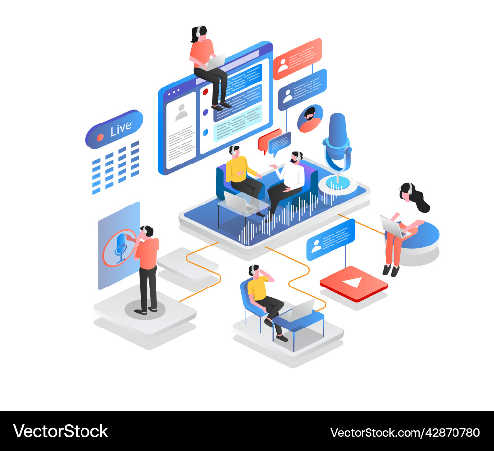 Calls with smart people with smart people Vector Image