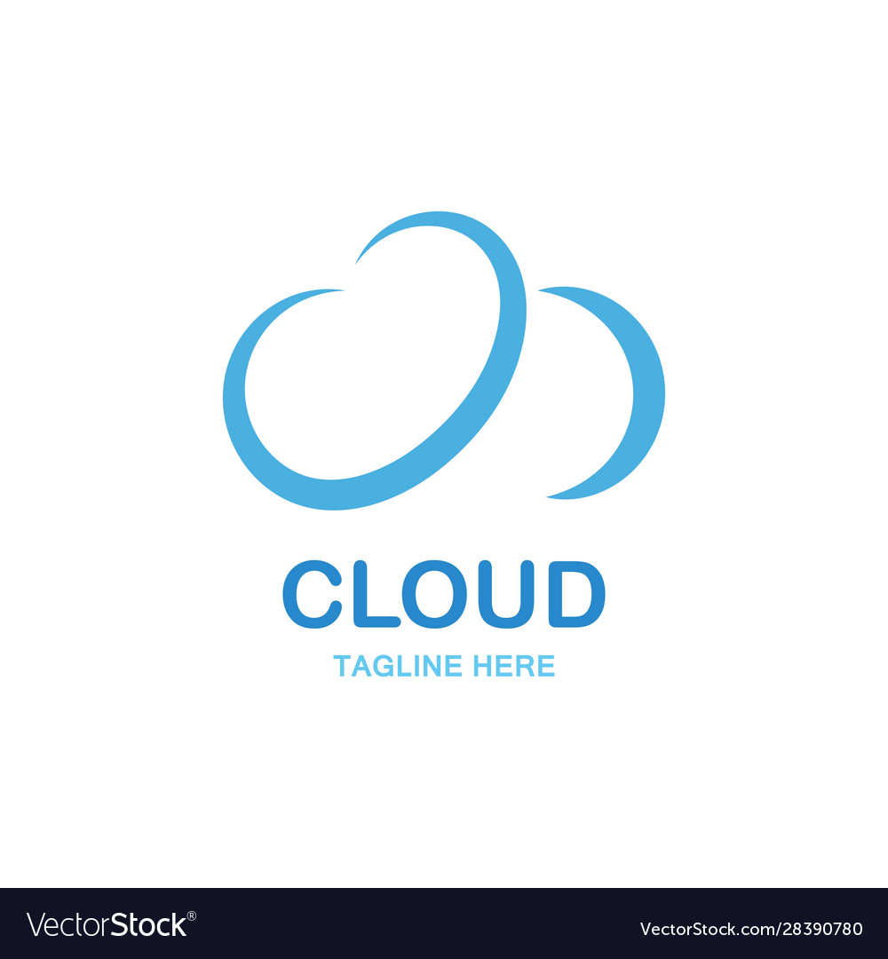 Cloud logo Royalty Free Vector Image - VectorStock