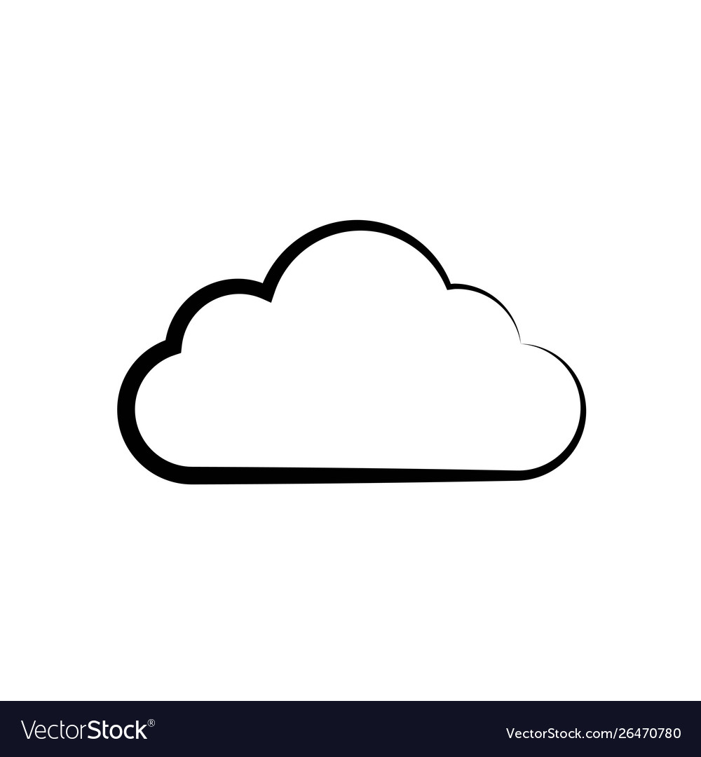 Cloud template Royalty Free Vector Image - VectorStock