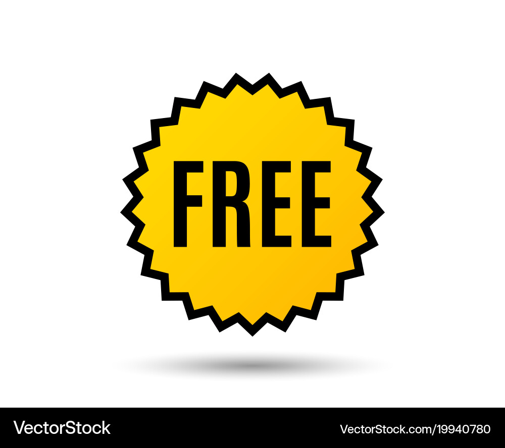 Free symbol special offer sign Royalty Free Vector Image