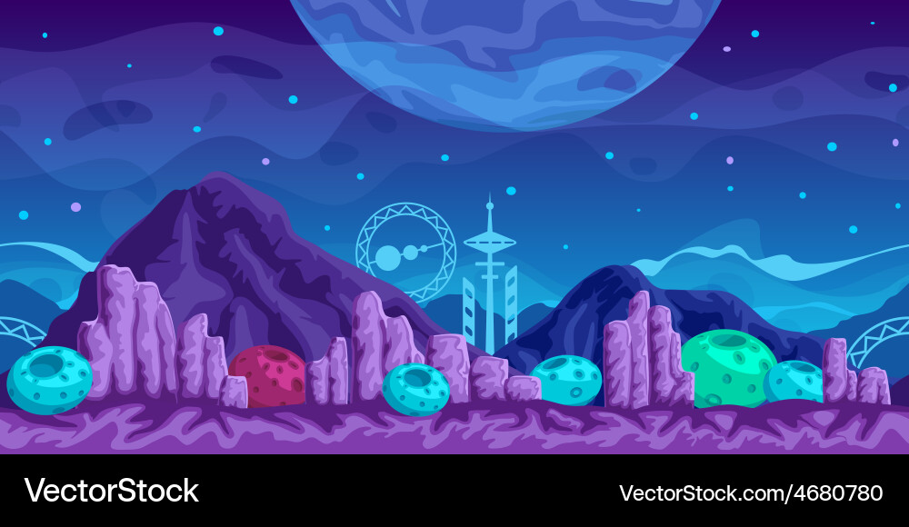 Futuristic Game Background Royalty Free Vector Image