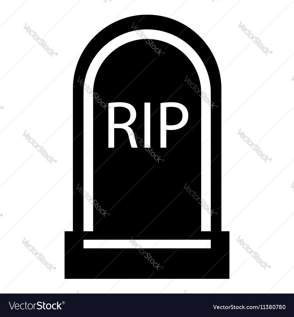 Grave RIP icon simple style Royalty Free Vector Image Grave RIP icon simple style Royalty Free Vector Image