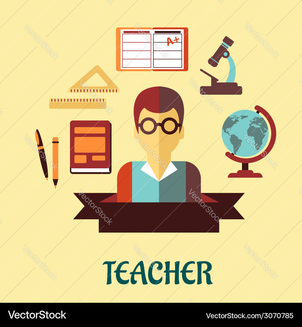 Education Flat Infographic Design Royalty Free Vector Image