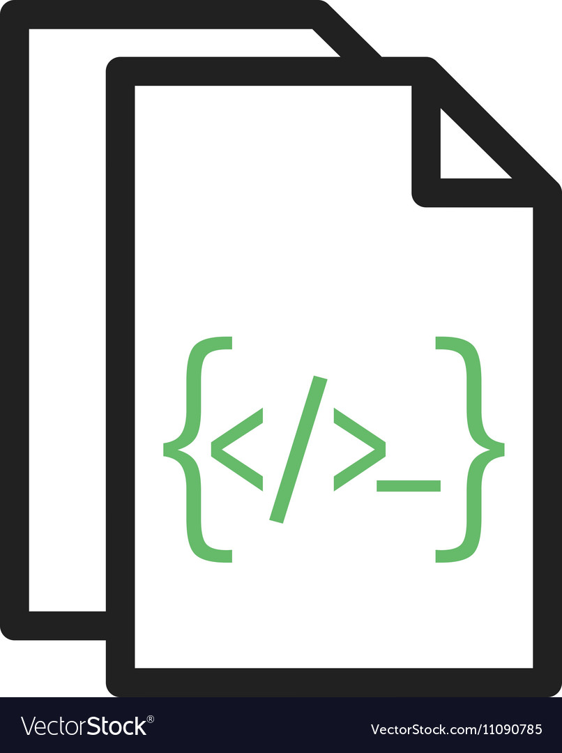 Programming documentation Royalty Free Vector Image