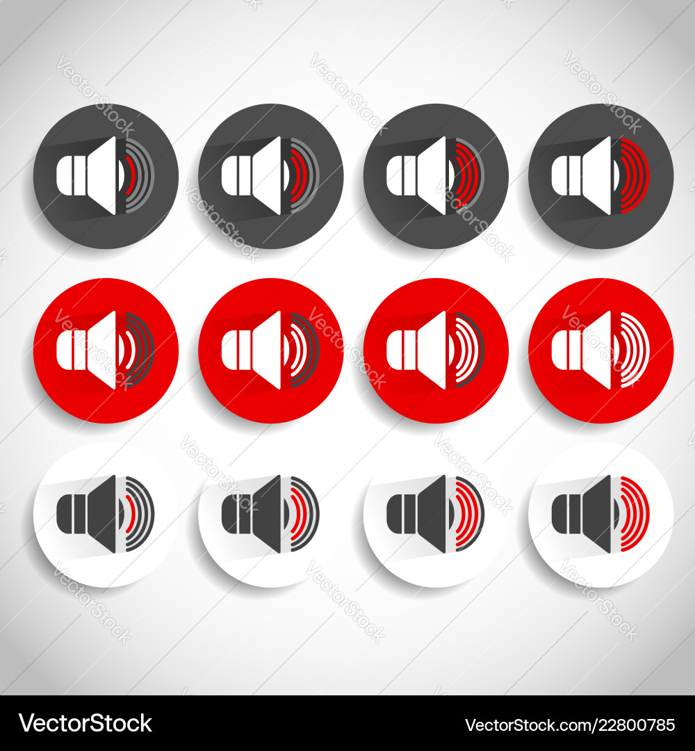 Speaker icon for volume loudness or alarm concepts