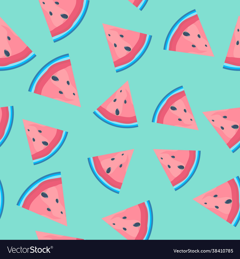 Summer flat seamless pattern background Royalty Free Vector