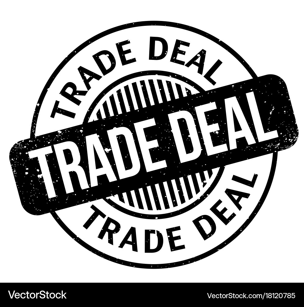 Trade deal rubber stamp Royalty Free Vector Image