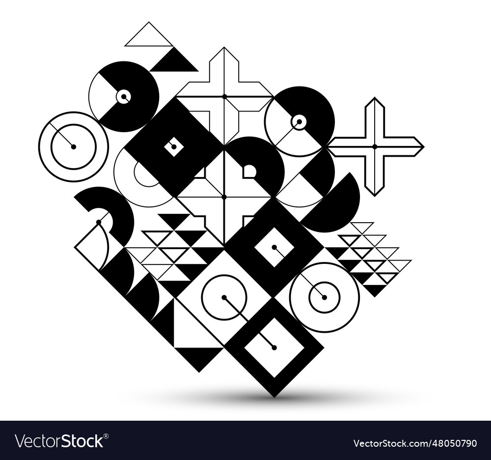 Abstract geometric background tech engineering Vector Image
