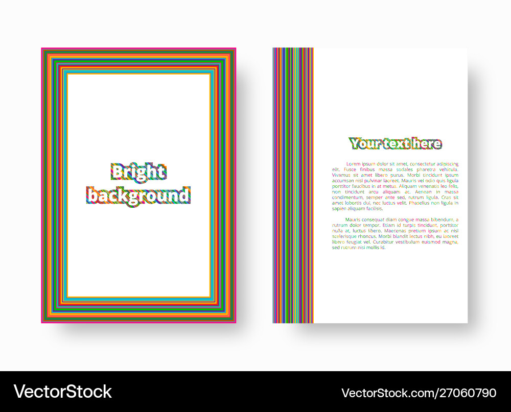 Colorful print with stripes Royalty Free Vector Image