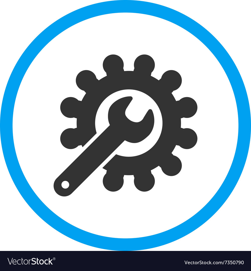 Customization rounded icon Royalty Free Vector Image