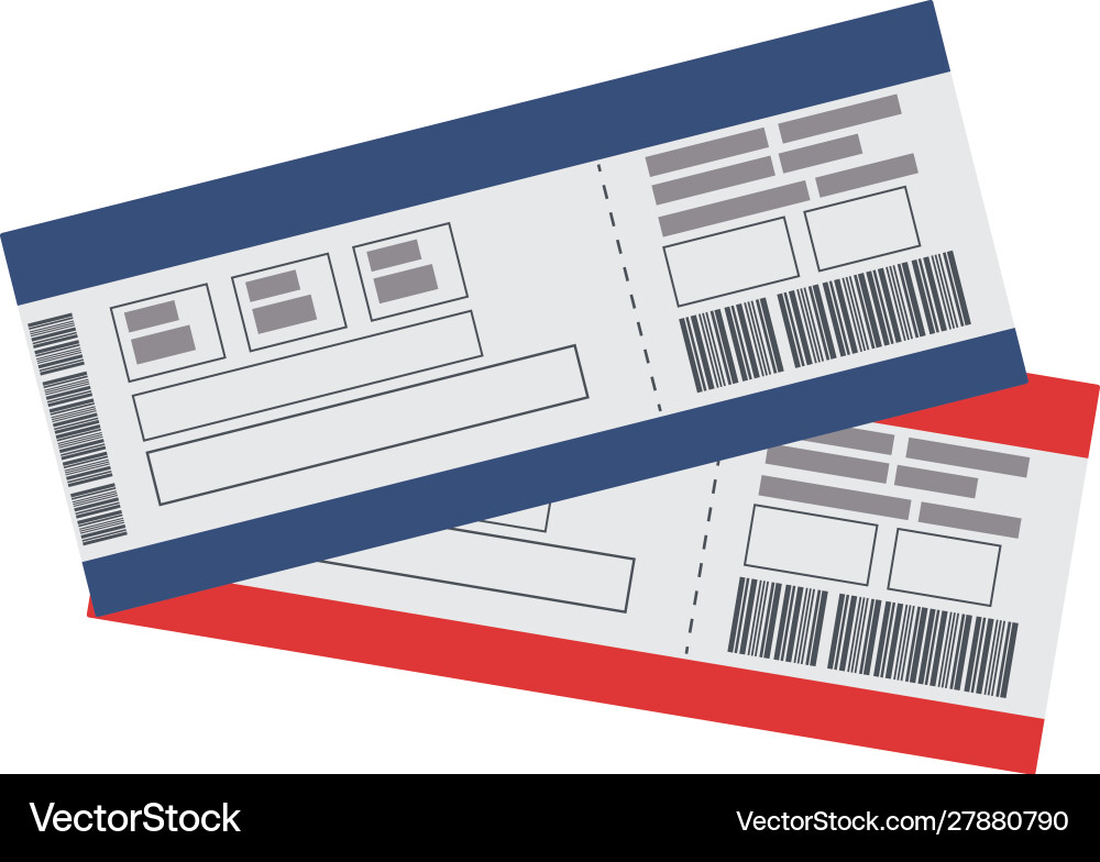 Flight passboards icon flat design Royalty Free Vector Image