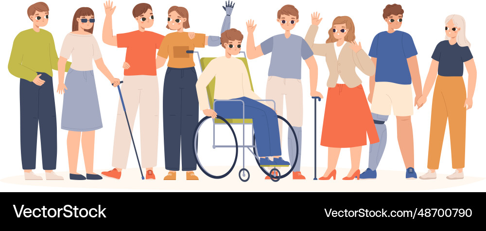 Member community diverse people together Vector Image