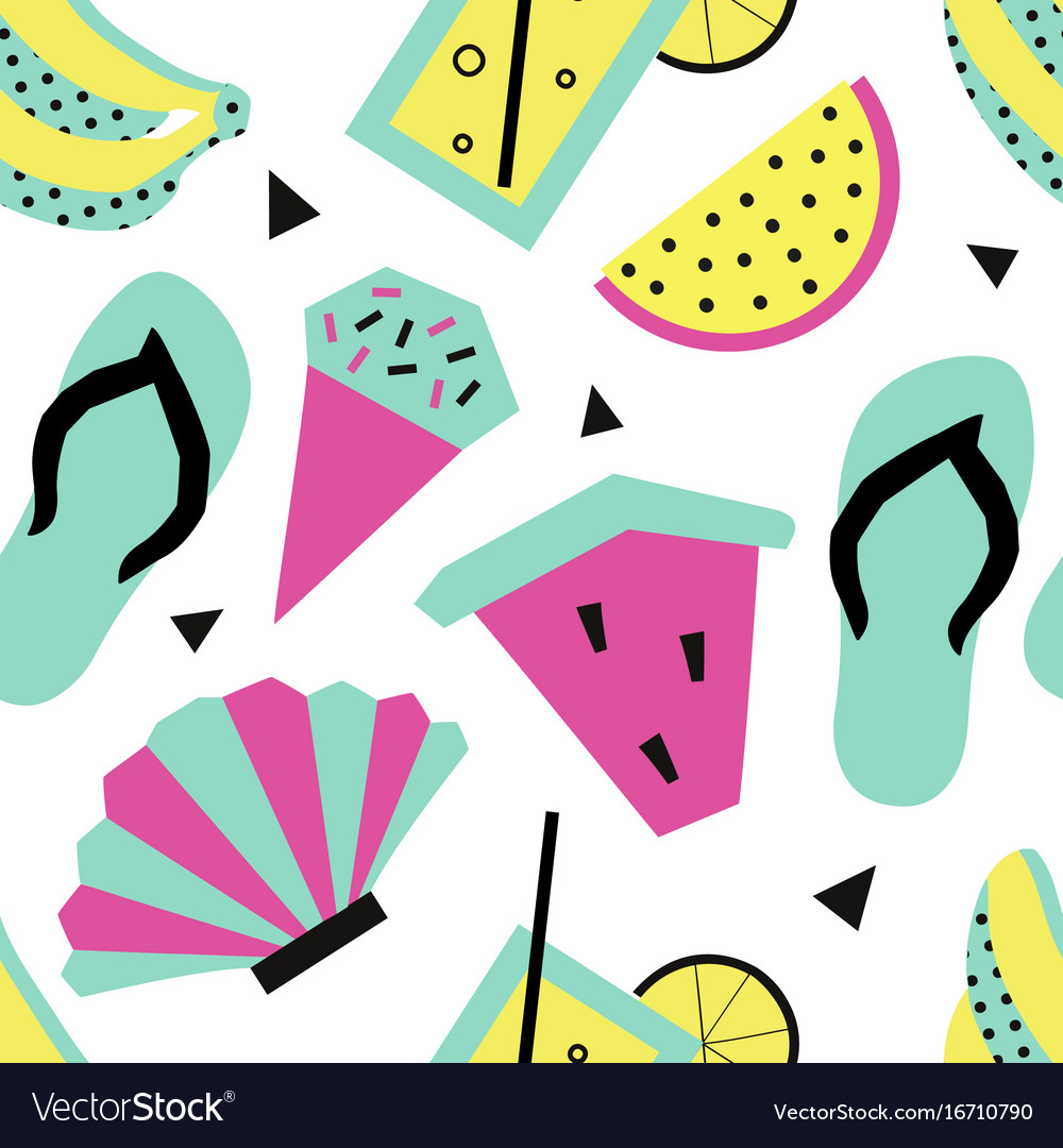 Summer pattern Royalty Free Vector Image - VectorStock