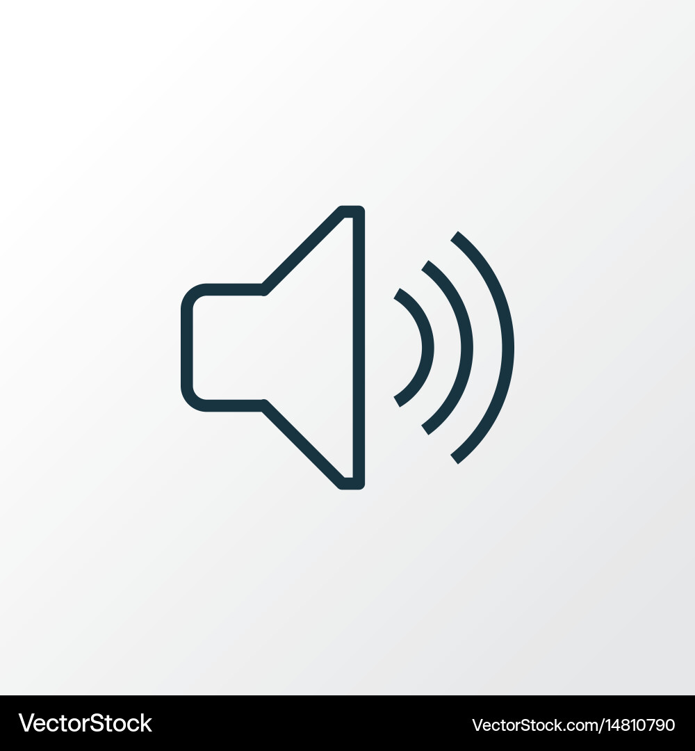 Volume outline symbol premium quality isolated Vector Image