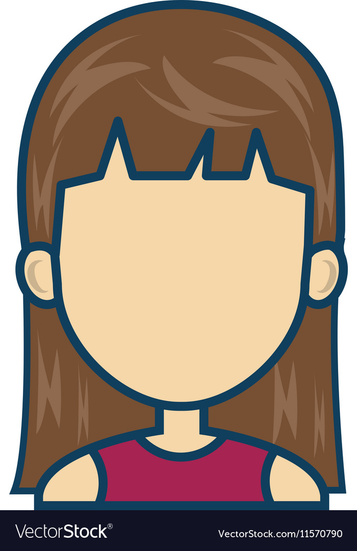 Woman female avatar character Royalty Free Vector Image