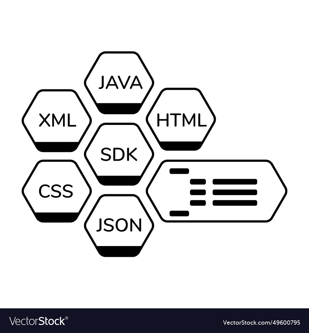 Code modules Royalty Free Vector Image - VectorStock