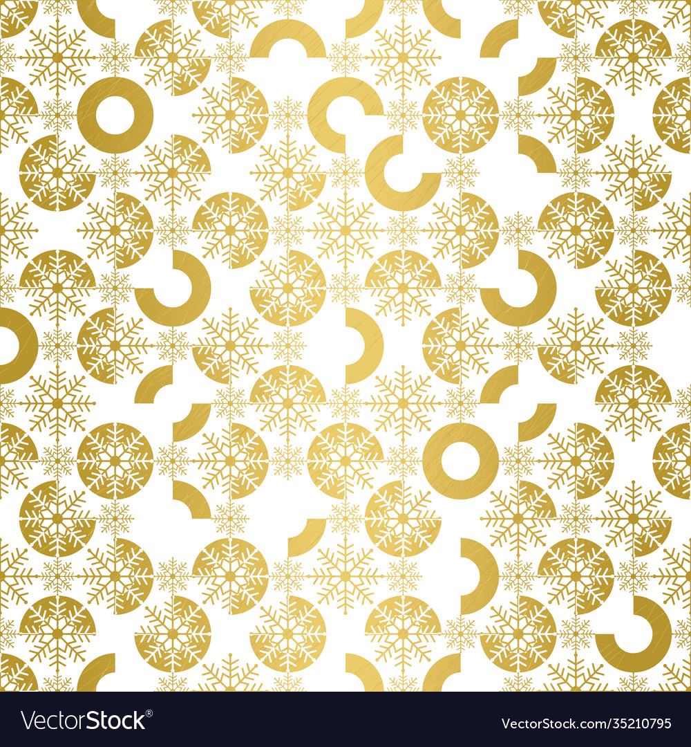 Creative seamless snowflake texture Royalty Free Vector