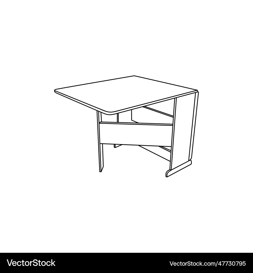 Dining table icon furniture design template Vector Image